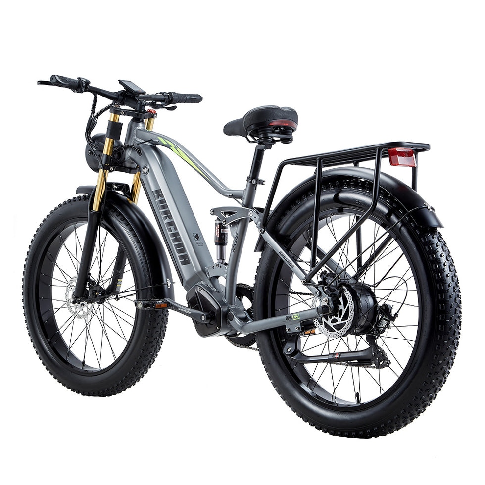 Burchda RX80 Fat Tire Mountain Electric Bike for Adults, 32 MPH Full ...