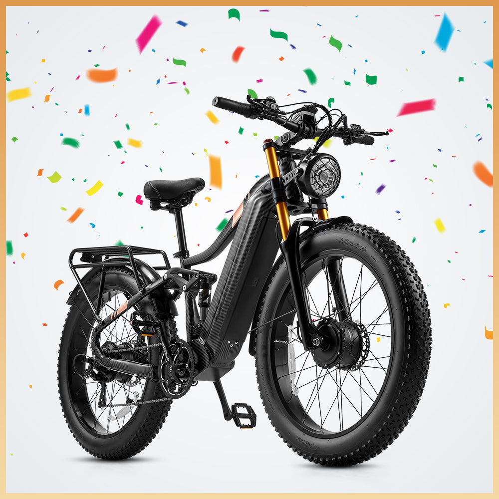 Burchda HC26 AWD MTB | 2000W 48V 30Ah | Dual Motors Ebike – Burchda Bikes