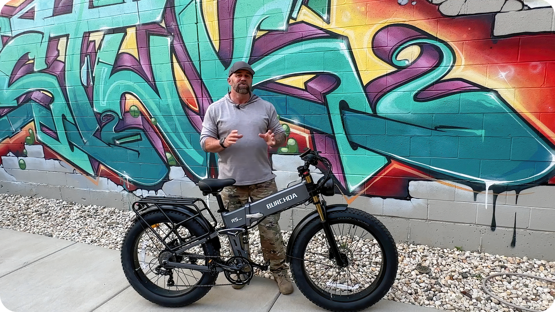 R5 Pro 1000w 20Ah Folding Mountain Ebike | 28mph Double Crown Fork ...