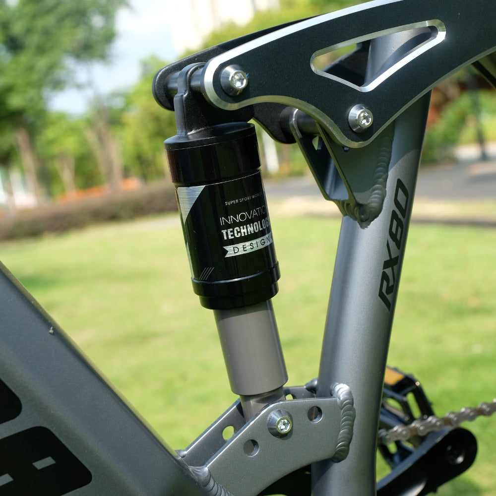 Burchda RX80 Fat Tire Mountain Electric Bike for Adults, 28MPH Full ...