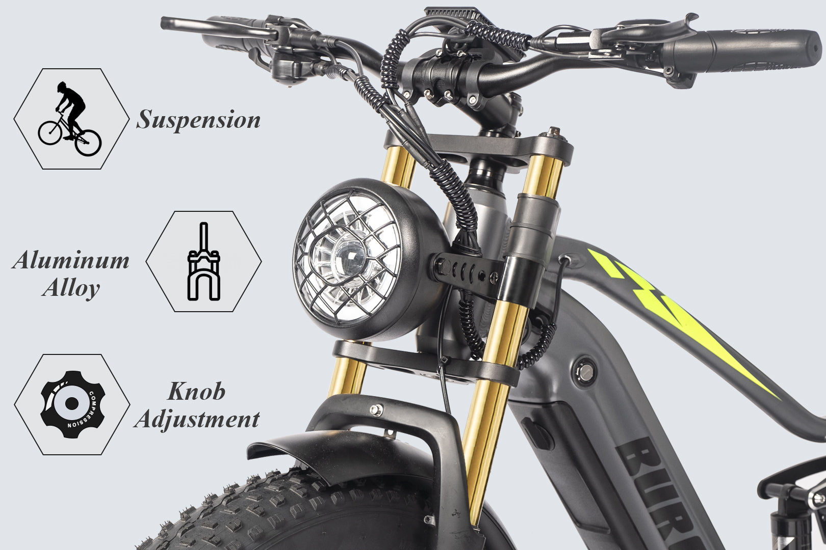 RX80 Electric Mountain Bike | 750W/1000W | Top Speed 28mph – Burchda Bikes