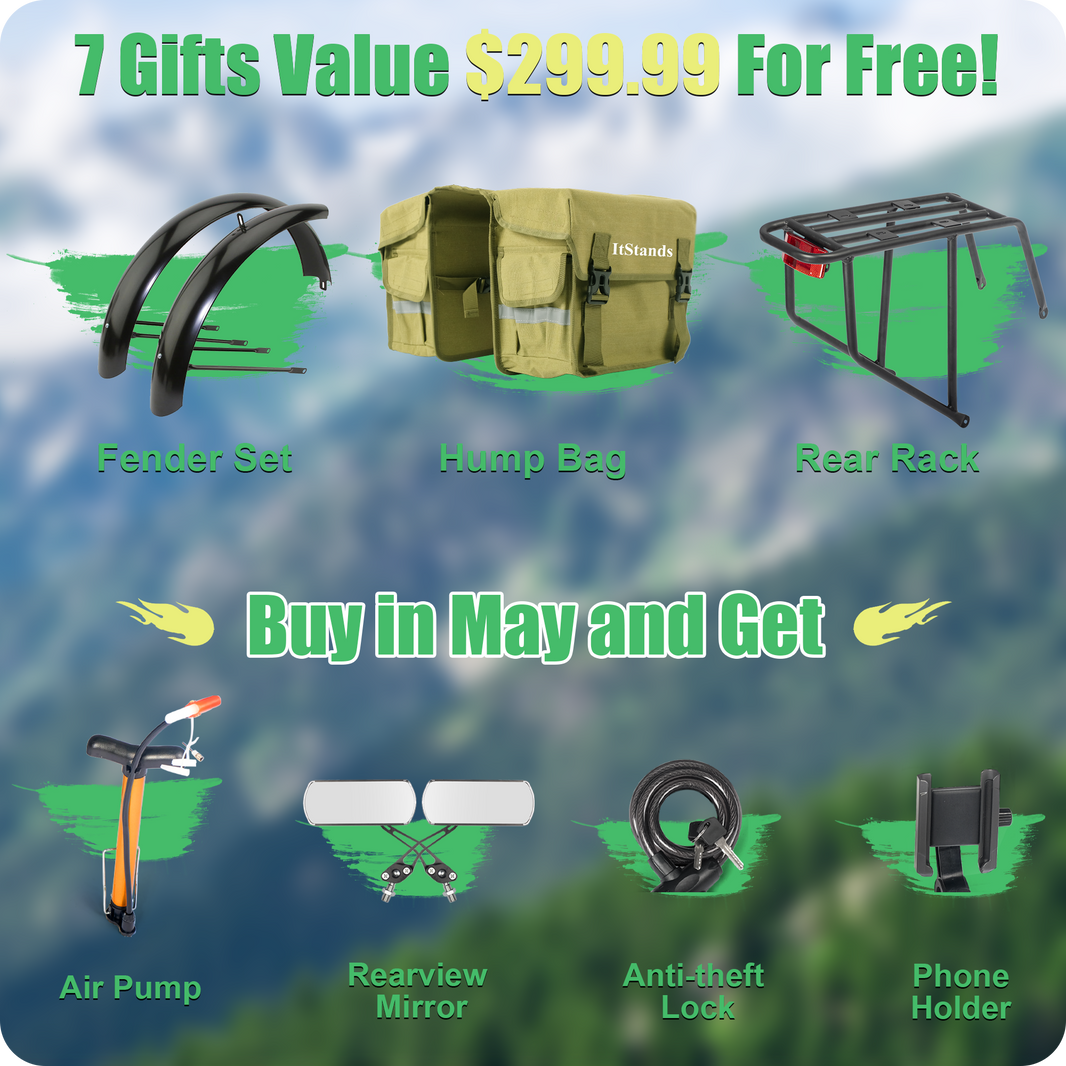 Burchda RX30 Long Range Mountain eBike | 1000W 48V 30Ah | High ...