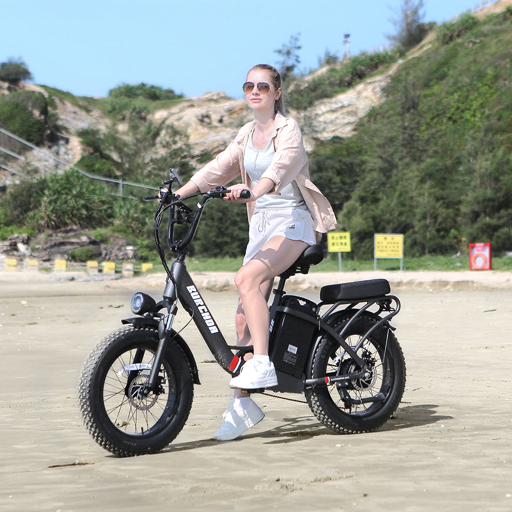 Burchda U8 Long Range Step-Thru Fat Tire eBike | 48V 31.5Ah Battery ...