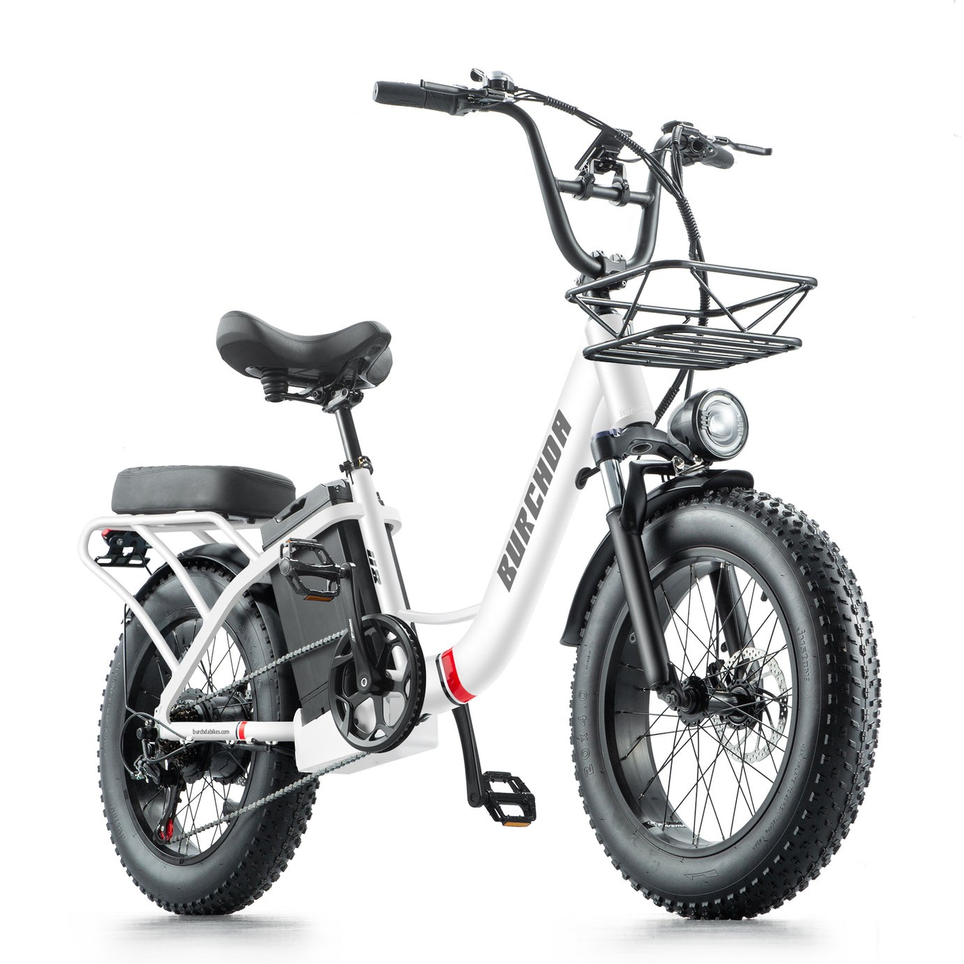 Burchda U8 Long Range Step-Thru Fat Tire eBike | 48V 31.5Ah Battery ...